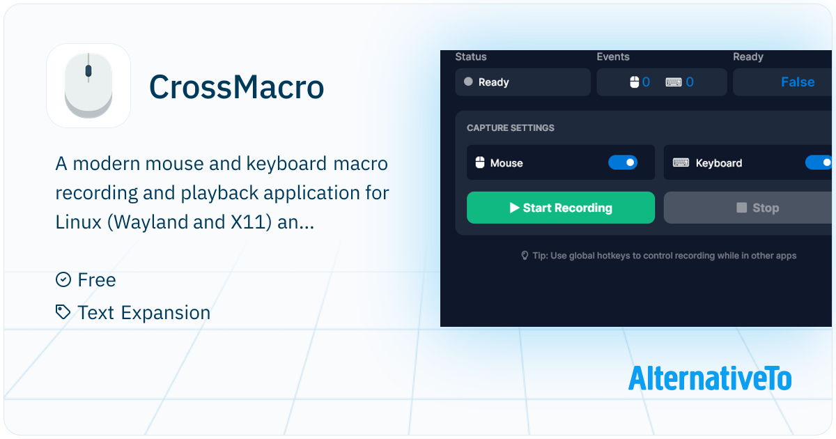 CrossMacro: A modern mouse and keyboard macro recording and playback ...