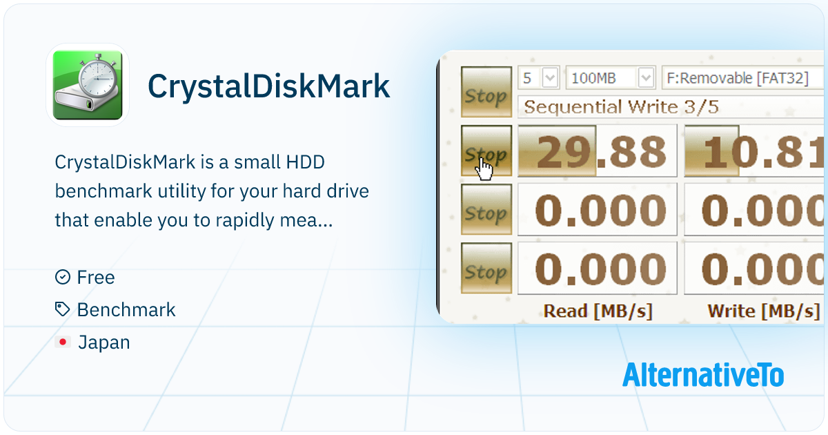 CrystalDiskMark: Powerful drive benchmarking tool with simple UI ...