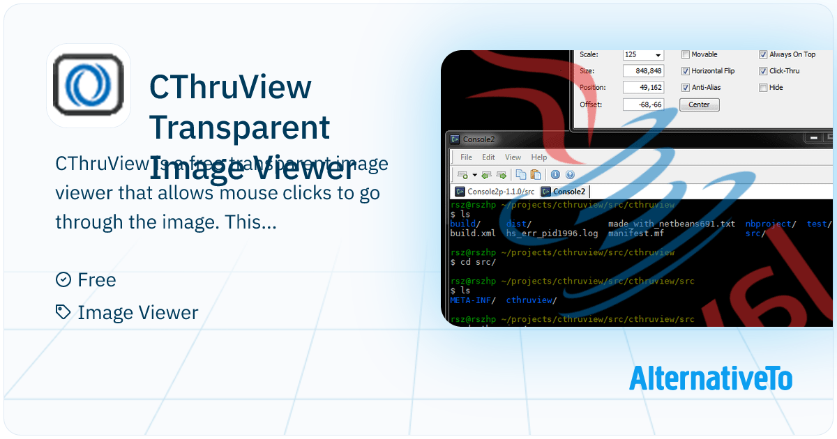 CThruView Transparent Image Viewer: CThruView is a free transparent ...