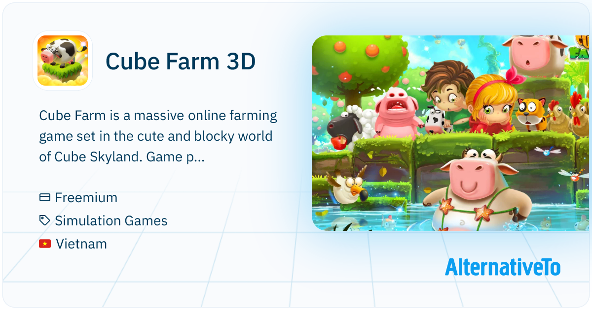 Cube Farm 3D: Massive multiplayer online farming game set in the cute ...