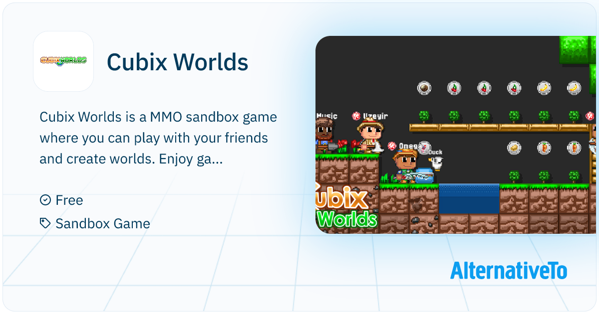 Cubix Worlds: MMO sandbox game where you can play with your friends and ...