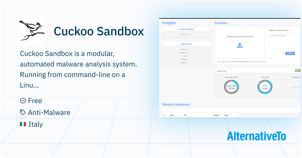 Cuckoo Sandbox: Modular, automated malware | AlternativeTo