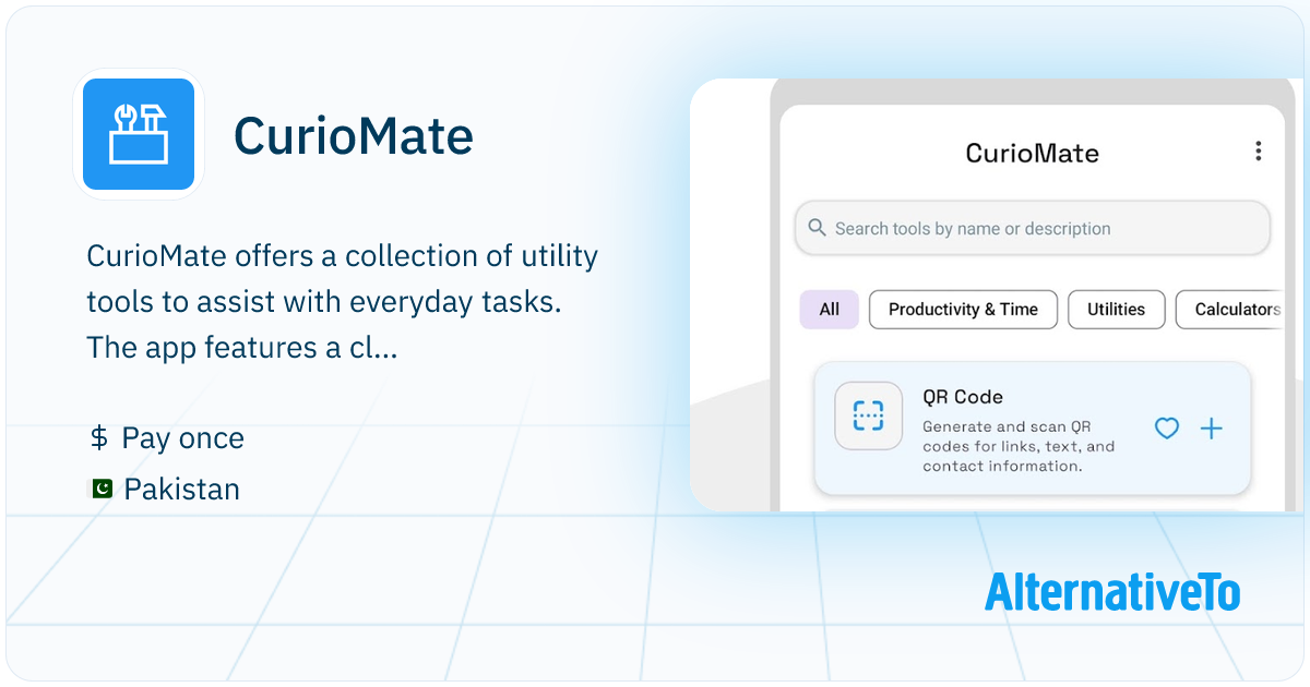 CurioMate: Offers a collection of utility tools to assist with everyday ...