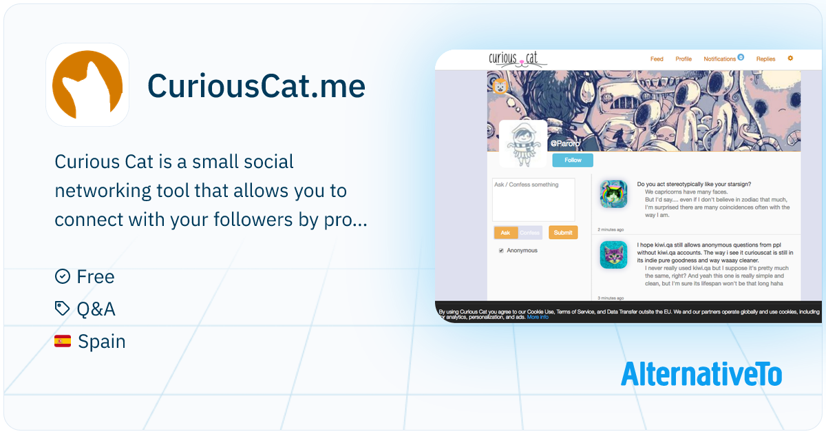 CuriousCat.me: Curious cat is a small social networking tool that ...