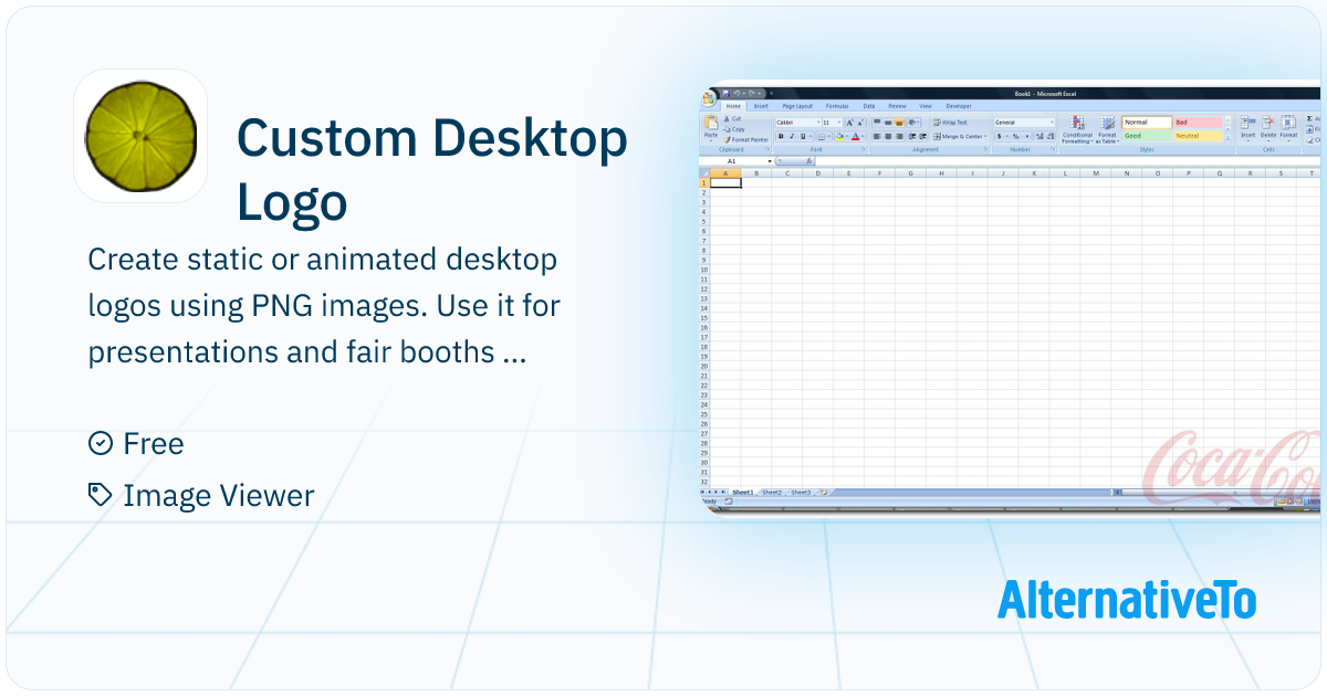 Custom Desktop Logo: Create static or animated desktop logos using PNG ...