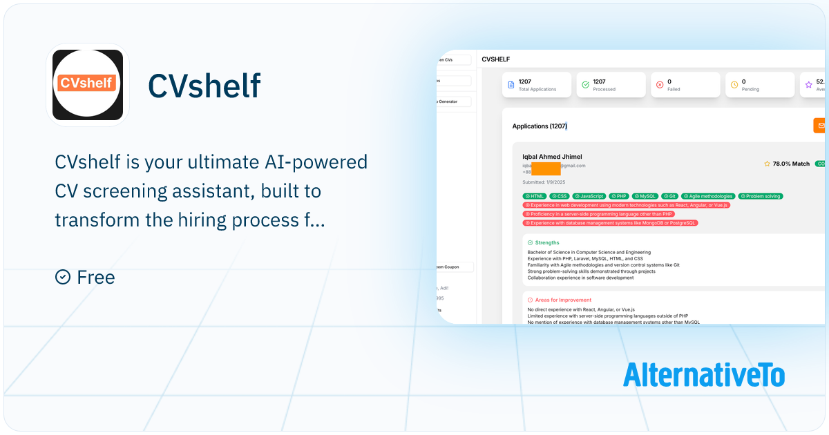 CVshelf : Sort thousands of CVs effortlessly and find ideal candidates ...