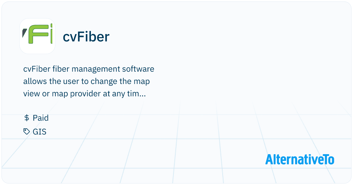 cvFiber: Is fiber optic network management software to build and view ...