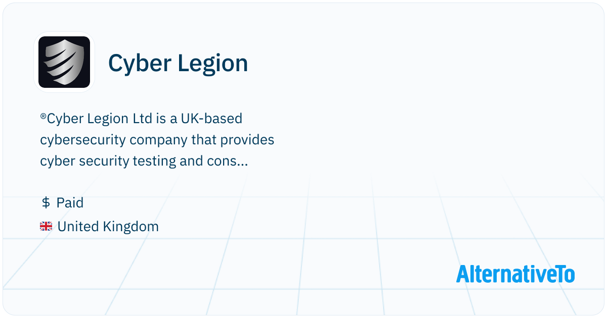 Cyber Legion: Simplified Security Testing Services | AlternativeTo