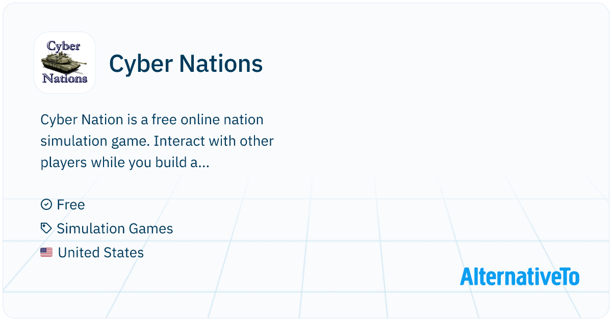 Cyber Nations: Cyber Nation is a free online nation simulation game ...