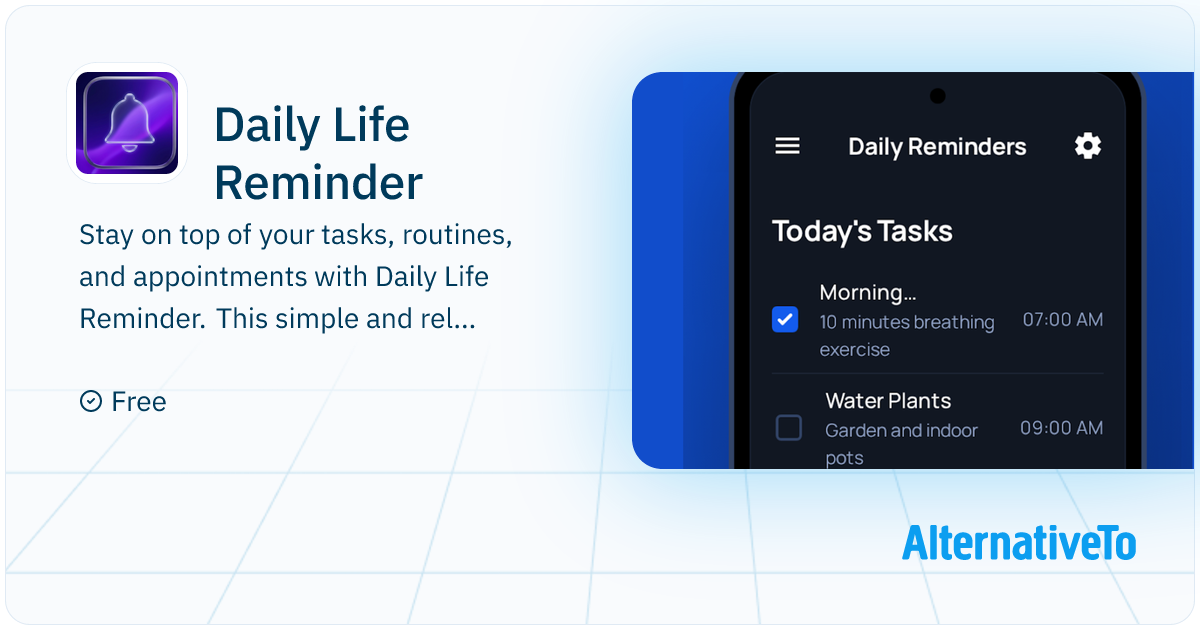Daily Life Reminder: Simple offline reminders with exact notifications ...