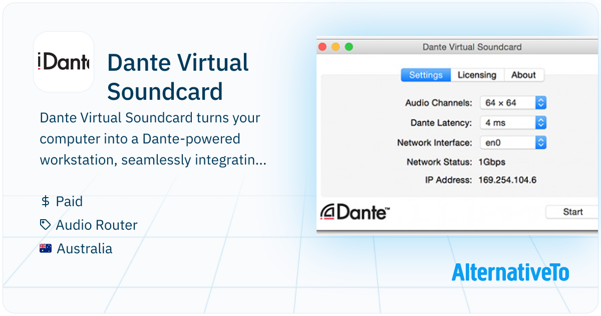 Dante Virtual Soundcard: Turns your computer into a Dante-powered ...