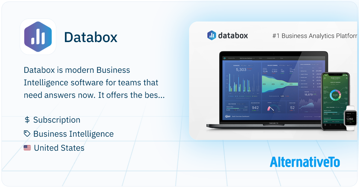 Databox: Connects 130+ data sources, real-time dashboards, forecasts ...