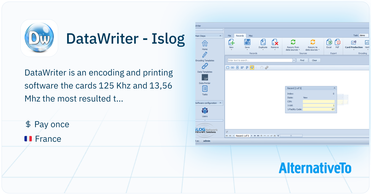 DataWriter - Islog: DataWriter is a card personalization software ...