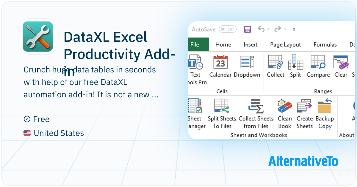 DataXL Excel Productivity Add-in: Powerful Raw Data Cleaner, Advanced ...
