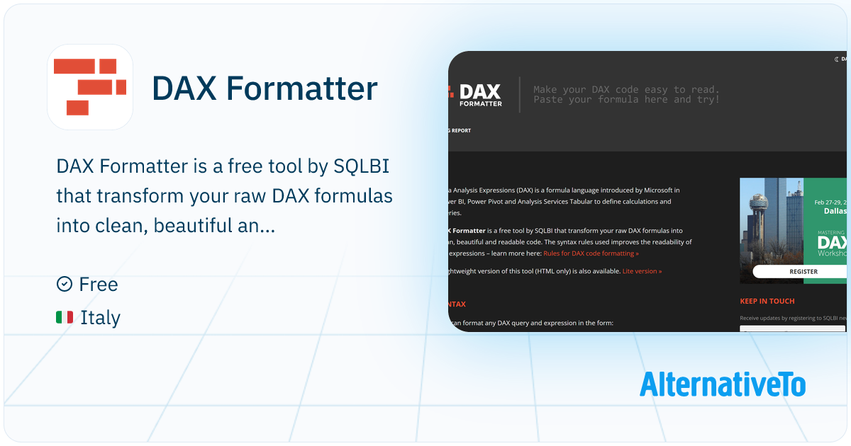 DAX Formatter: Free tool that transform your raw DAX formulas into ...