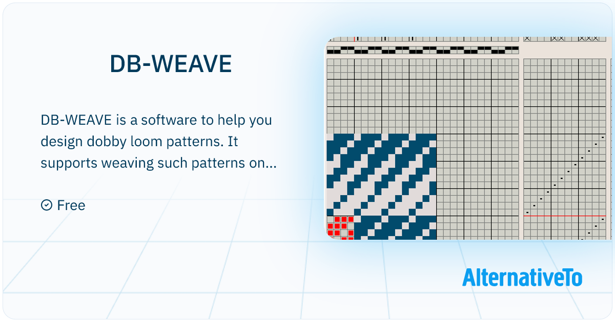DB-WEAVE: Software to help you design dobby loom patterns | AlternativeTo