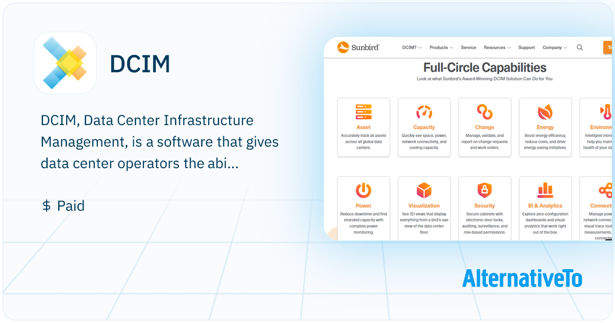 DCIM: Data Center Infrastructure Management, is a | AlternativeTo