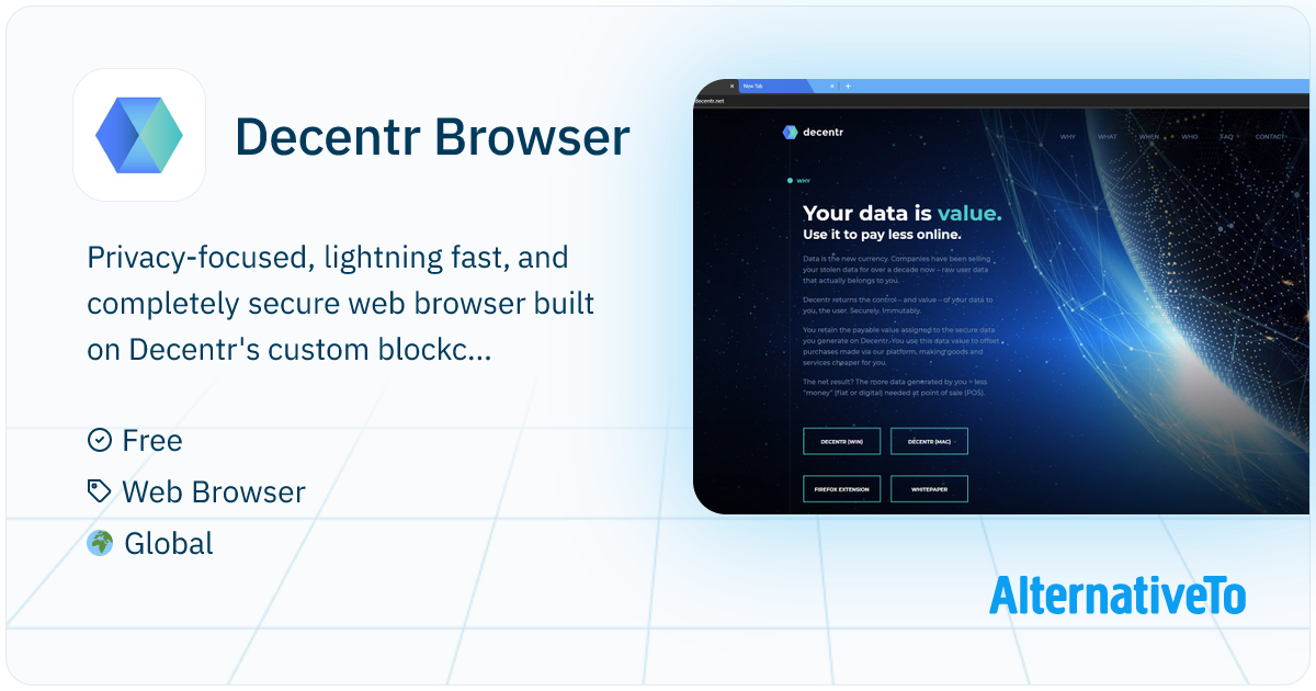 Decentr Browser: The Decentr browser is a privacy-focused, lightning ...