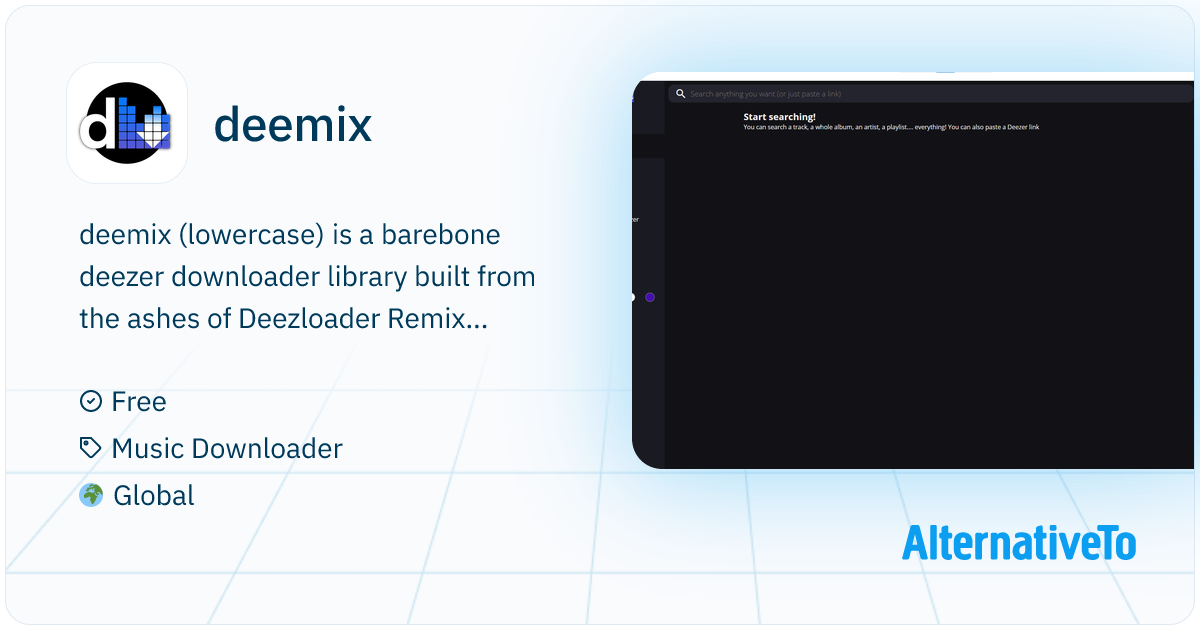 deemix: (lowercase) is a barebone deezer downloader library built from ...