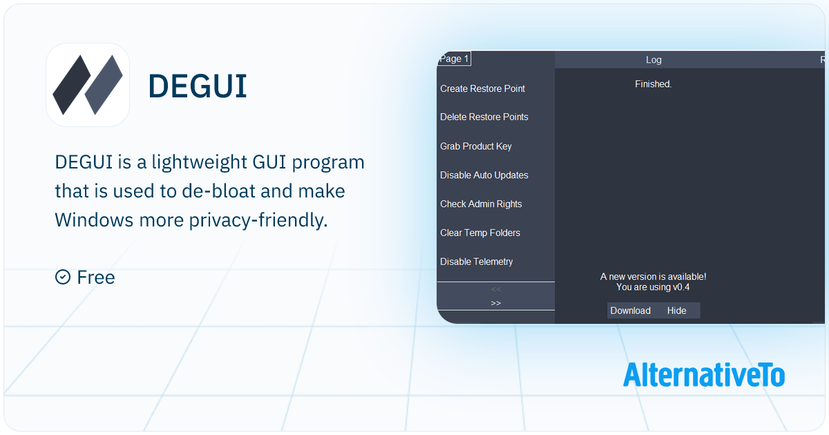 DEGUI: A lightweight utility for running a growing variety of commands ...