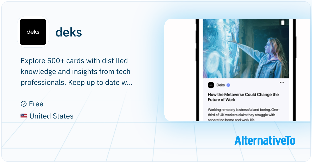 deks: The knowledge-sharing platform for tech enthusiasts | AlternativeTo