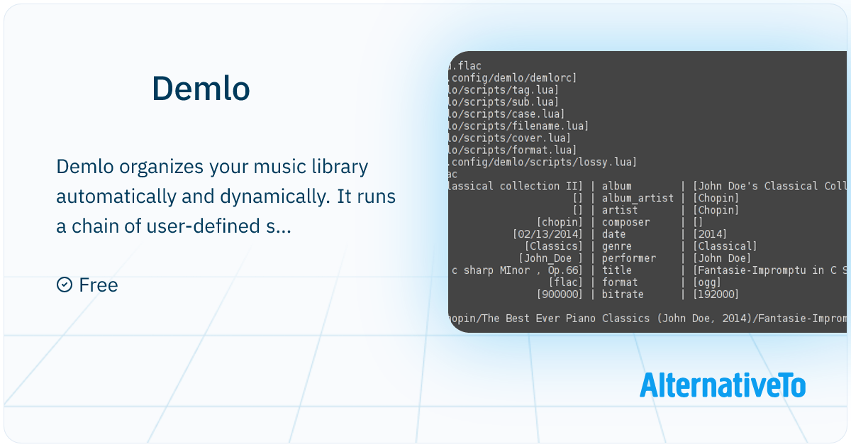 Demlo: Organizes your music library automatically | AlternativeTo