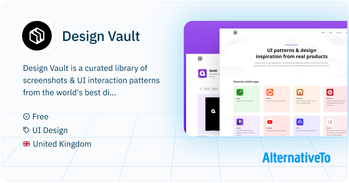 Design Vault: Real-world design inspiration & UX patterns from ...