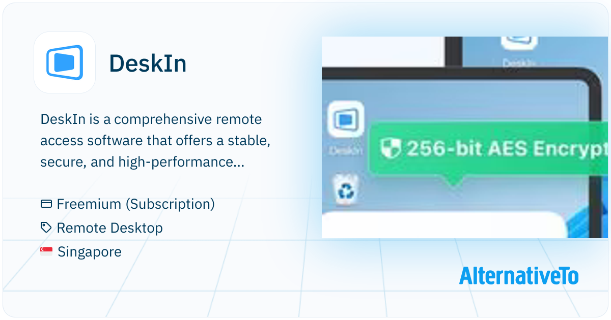 DeskIn: Comprehensive remote access software that offers a stable ...