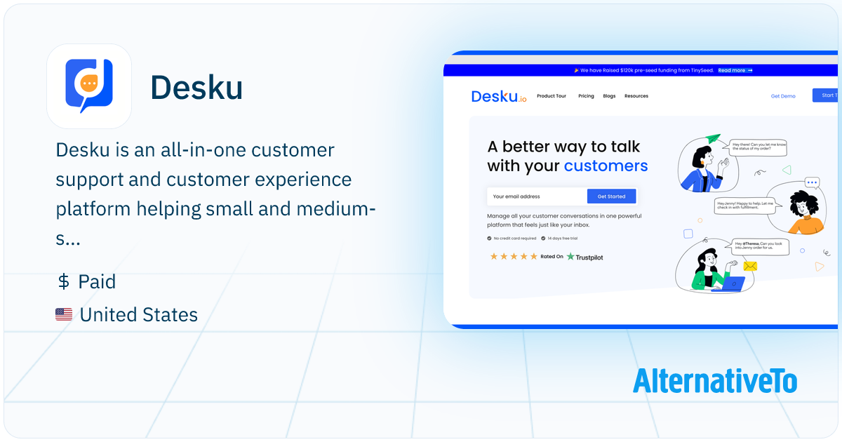 Desku: Helping SMBs & DTC Brands uplift customer experience | AlternativeTo