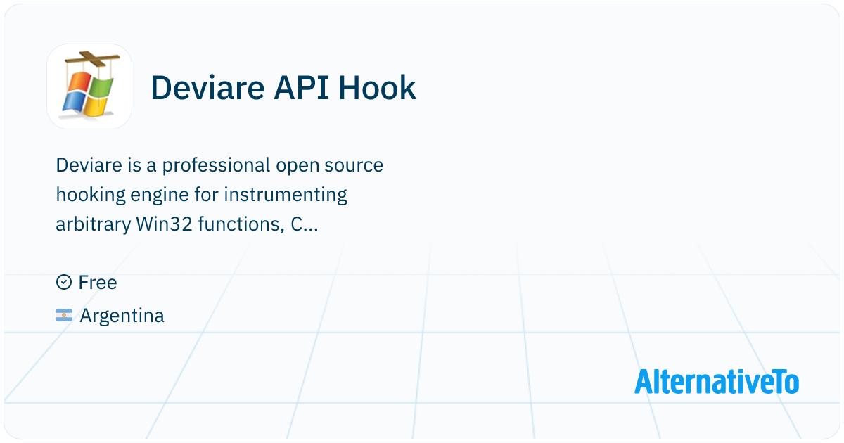 Deviare API Hook: Deviare is a powerful Code Interception Library, with ...