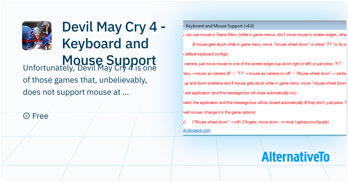 Devil May Cry 4 - Keyboard and Mouse Support: Mouse Support For Devil ...