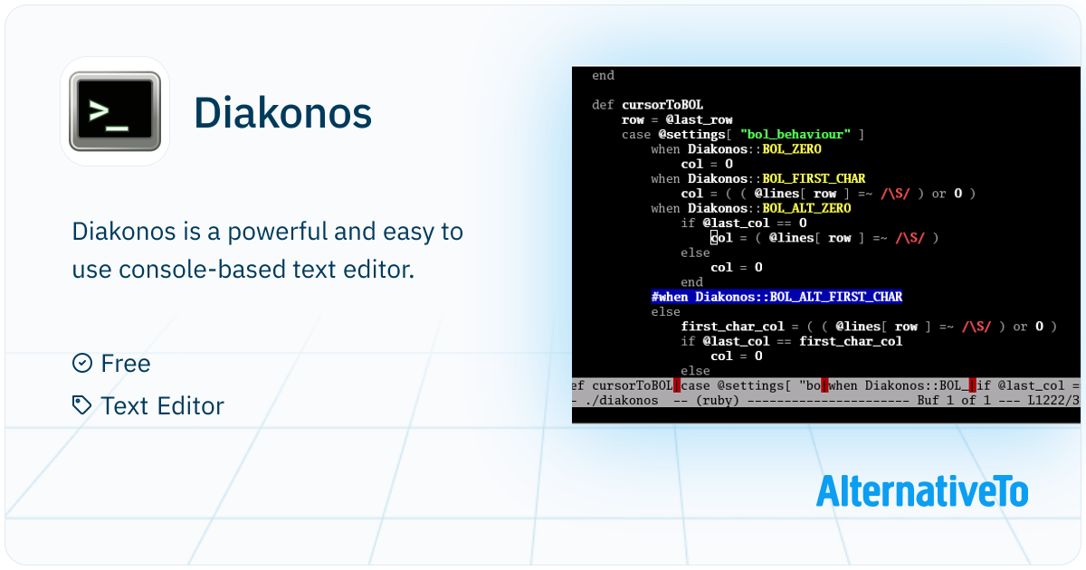 Diakonos: Powerful and easy to use | AlternativeTo