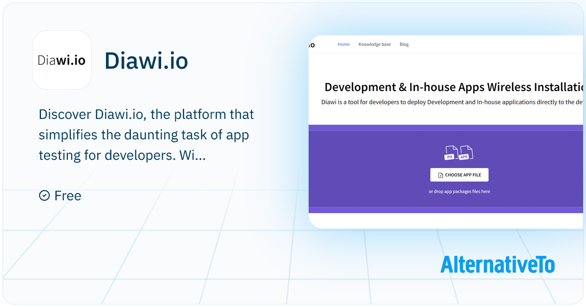 Diawi.io: This is a free app test and distribution tool for both iOS ...