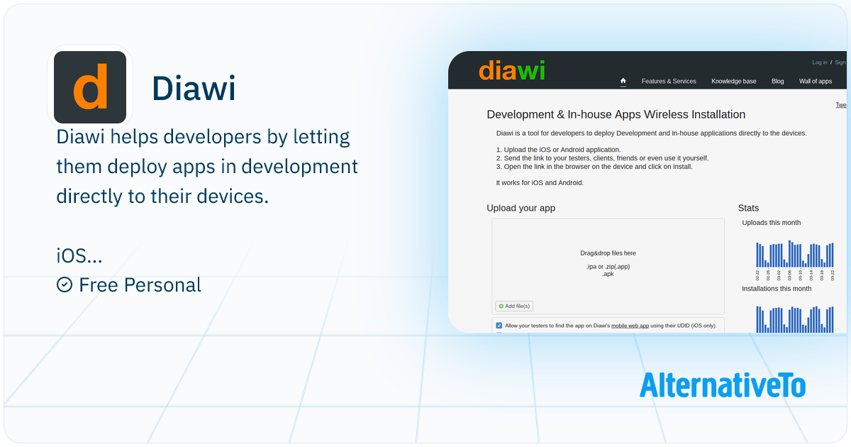 Diawi: Upload ipa or apk files to install them directly onto your phone ...