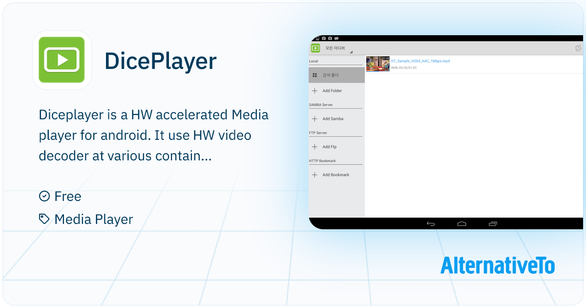 DicePlayer: Diceplayer is a HW accelerated Media player for | AlternativeTo