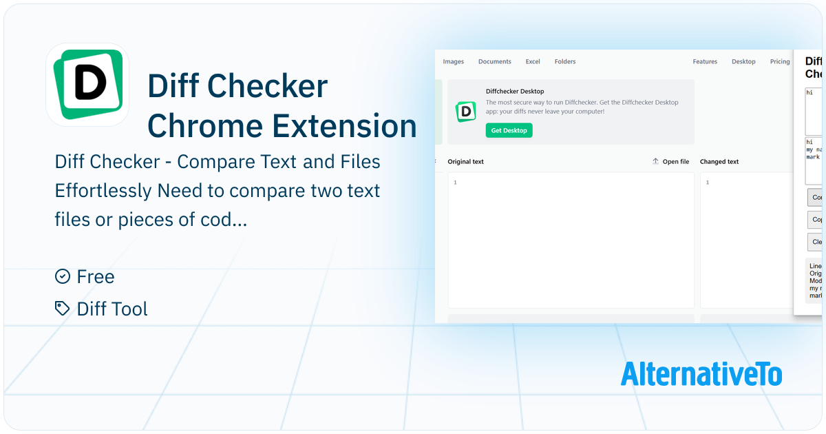 Diff Checker Chrome Extension: Diffchecker will compare text to find ...