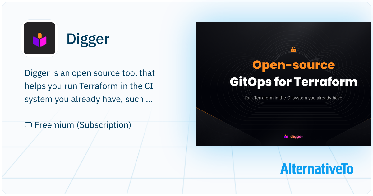 Digger: Open source tool that helps you run | AlternativeTo