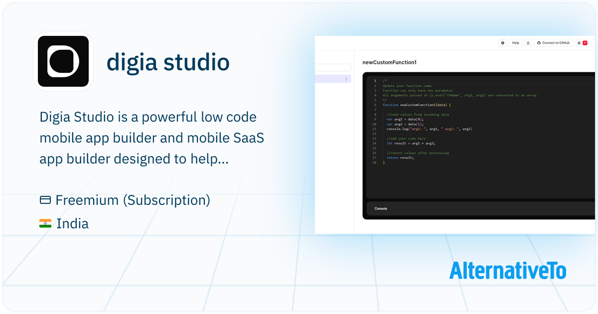 digia studio: Digia is a low-code app builder that lets brands launch ...