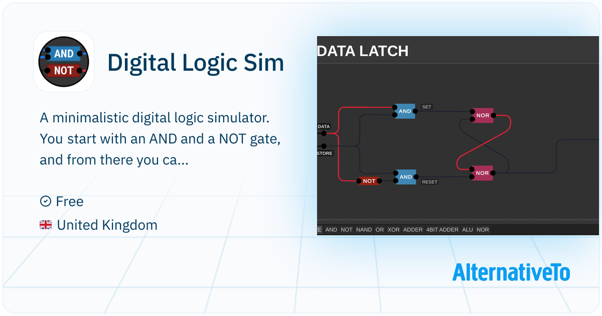 Digital Logic Sim: A minimalistic digital logic simulator | AlternativeTo