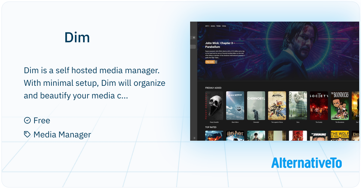 Dim: Self hosted media manager | AlternativeTo