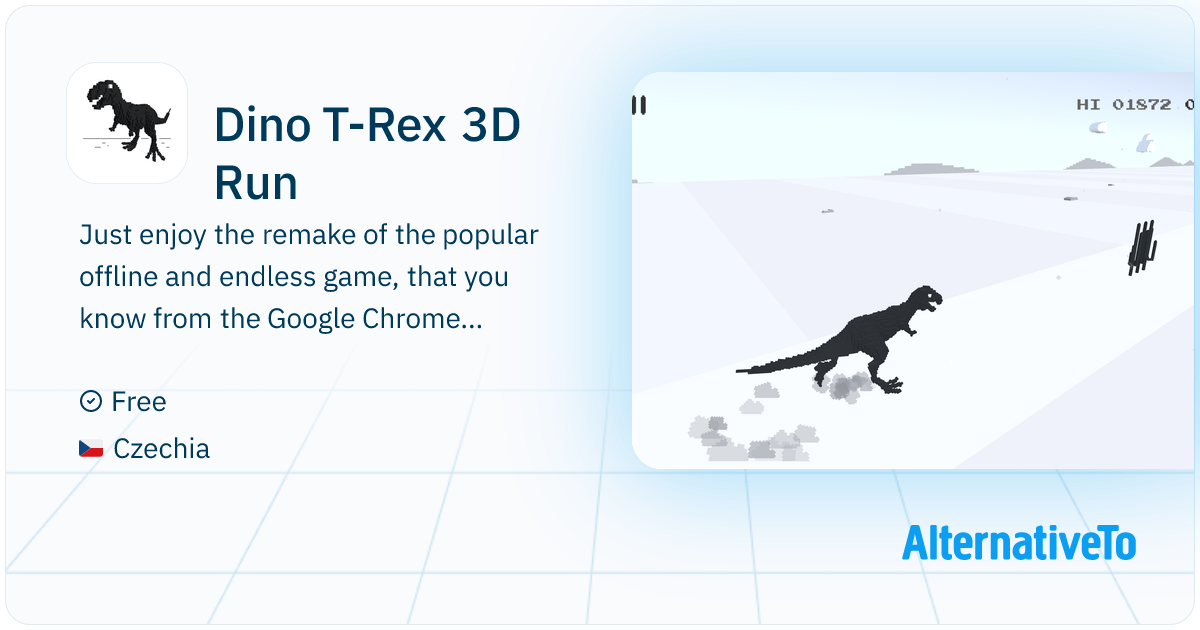 Dino T-Rex 3D Run: The remake of a popular endless game in new 3D ...