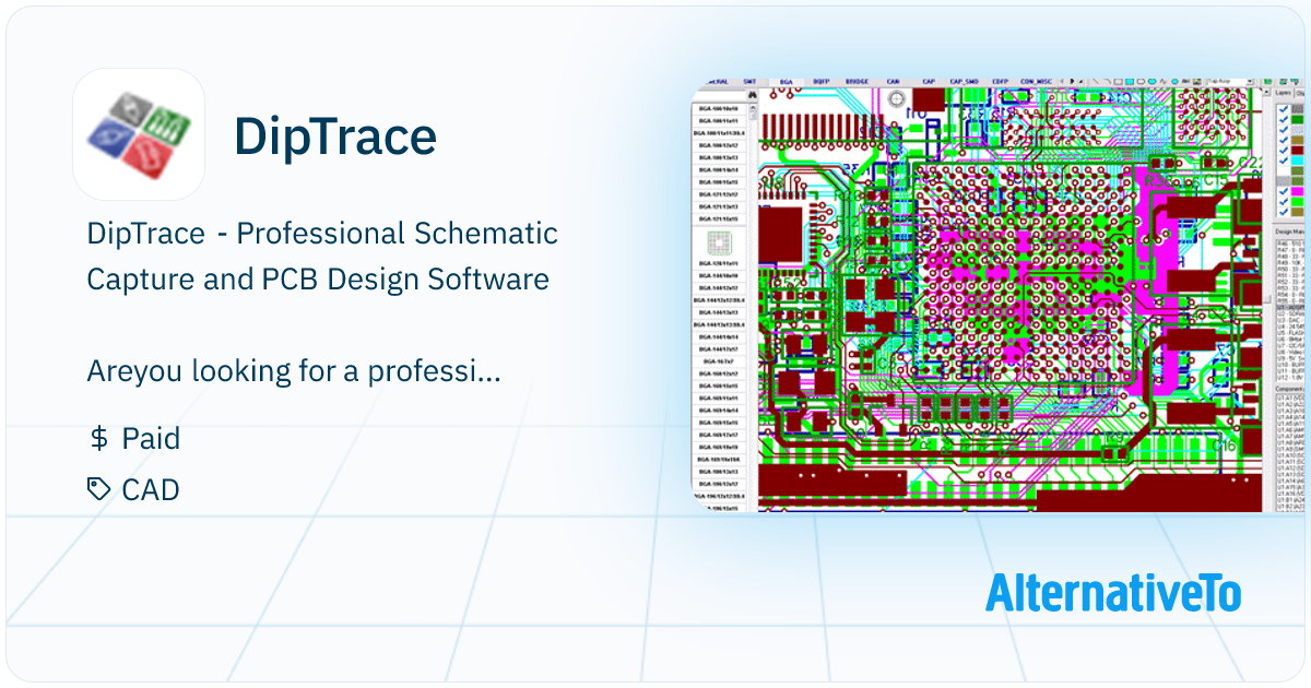 DipTrace: - Professional Schematic Capture and PCB | AlternativeTo