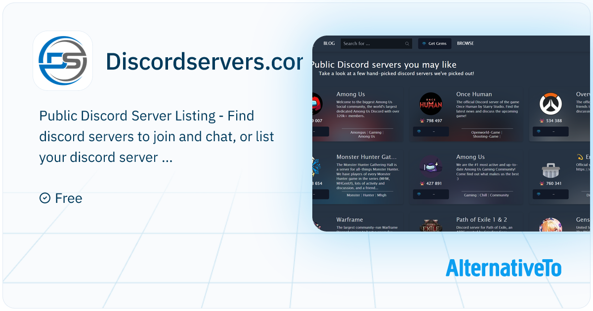 Discordservers.com: Public Discord Server Listing - Find discord ...