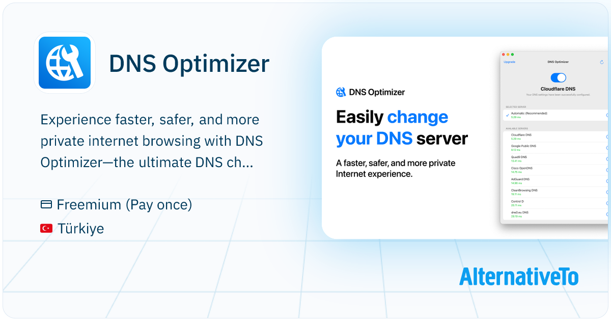 DNS Optimizer: Effortlessly switch between DNS servers, benchmark their ...