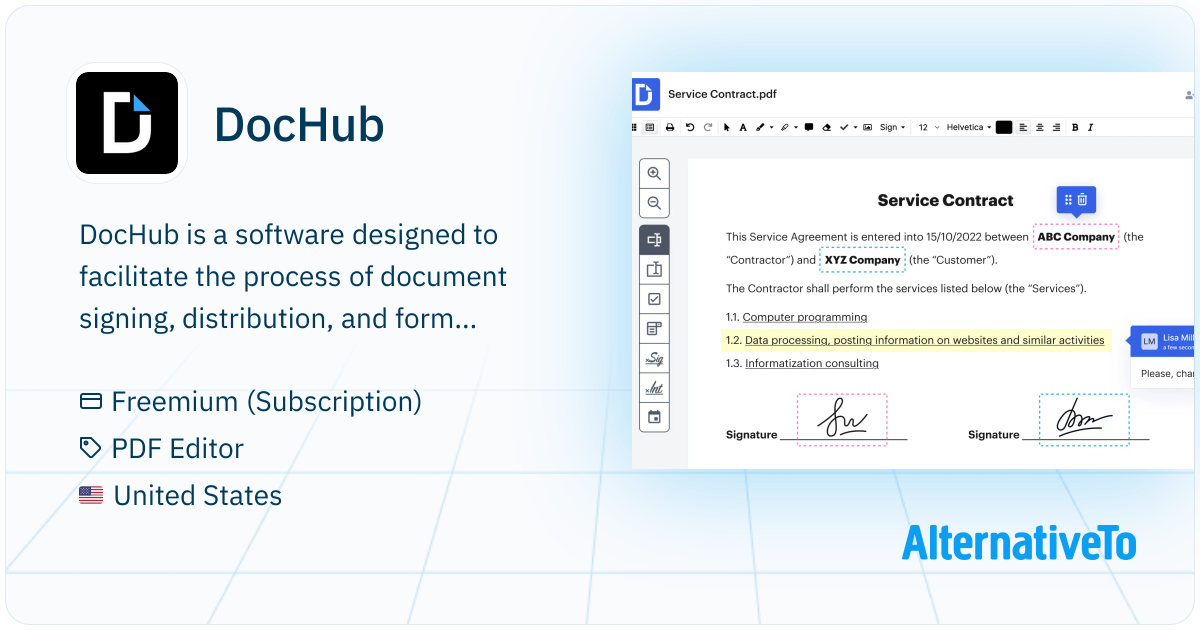 DocHub: Edit and sign PDFs online efficiently | AlternativeTo