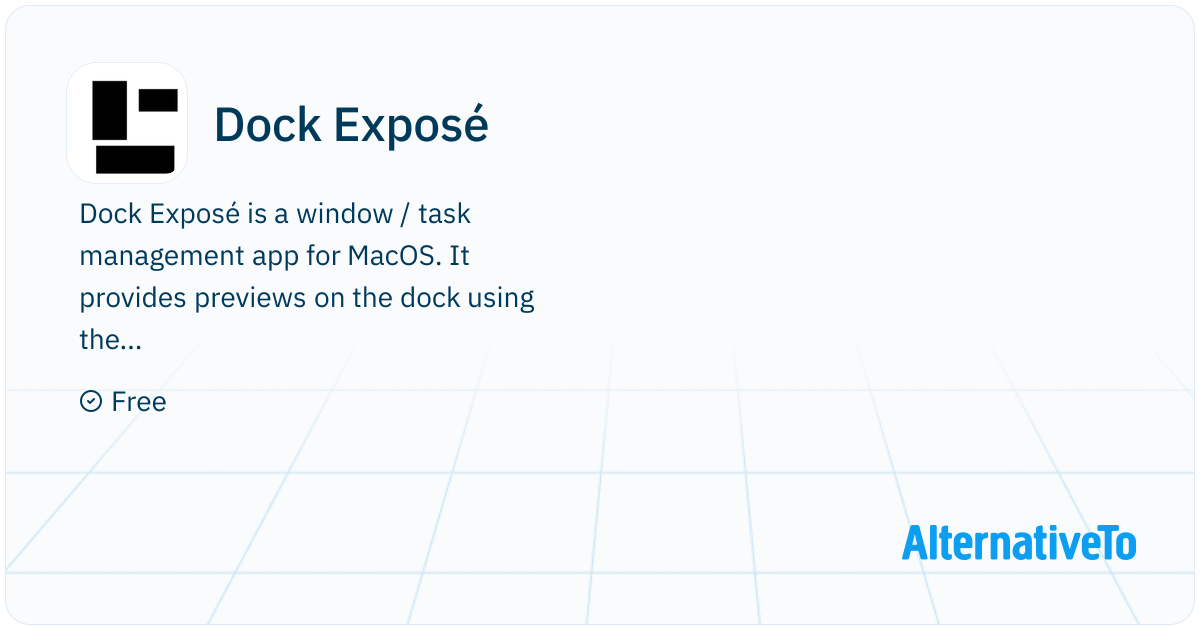 Dock Exposé: Window preview app for MacOS (on the dock) using App ...