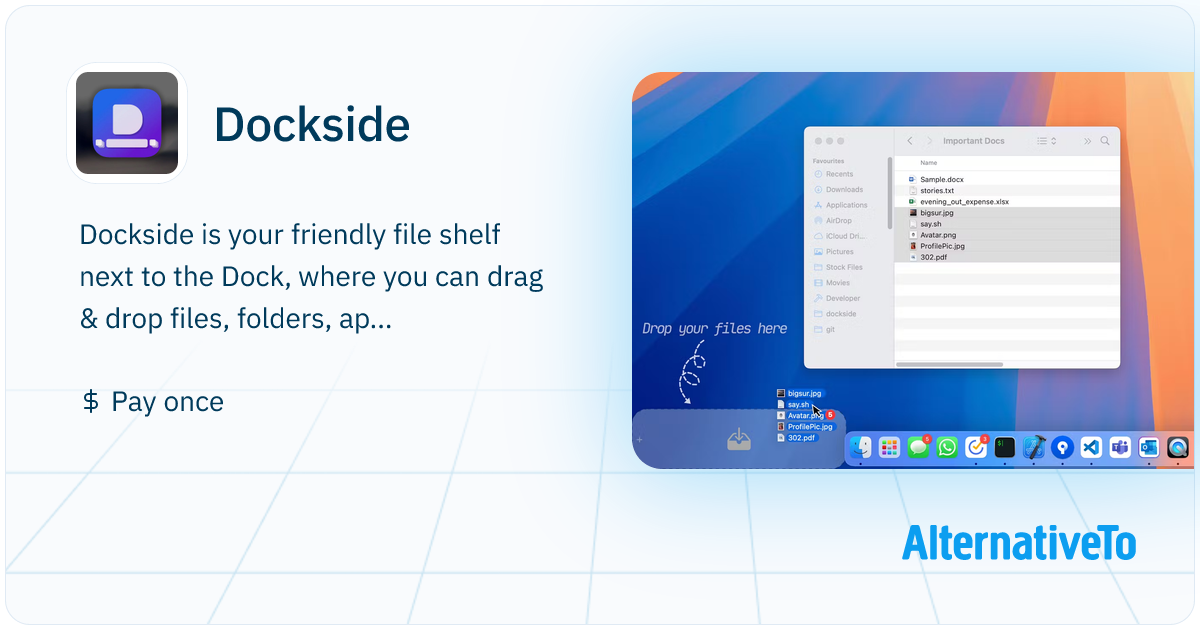 Dockside: Is your friendly file shelf next to the macOS Dock, where you ...