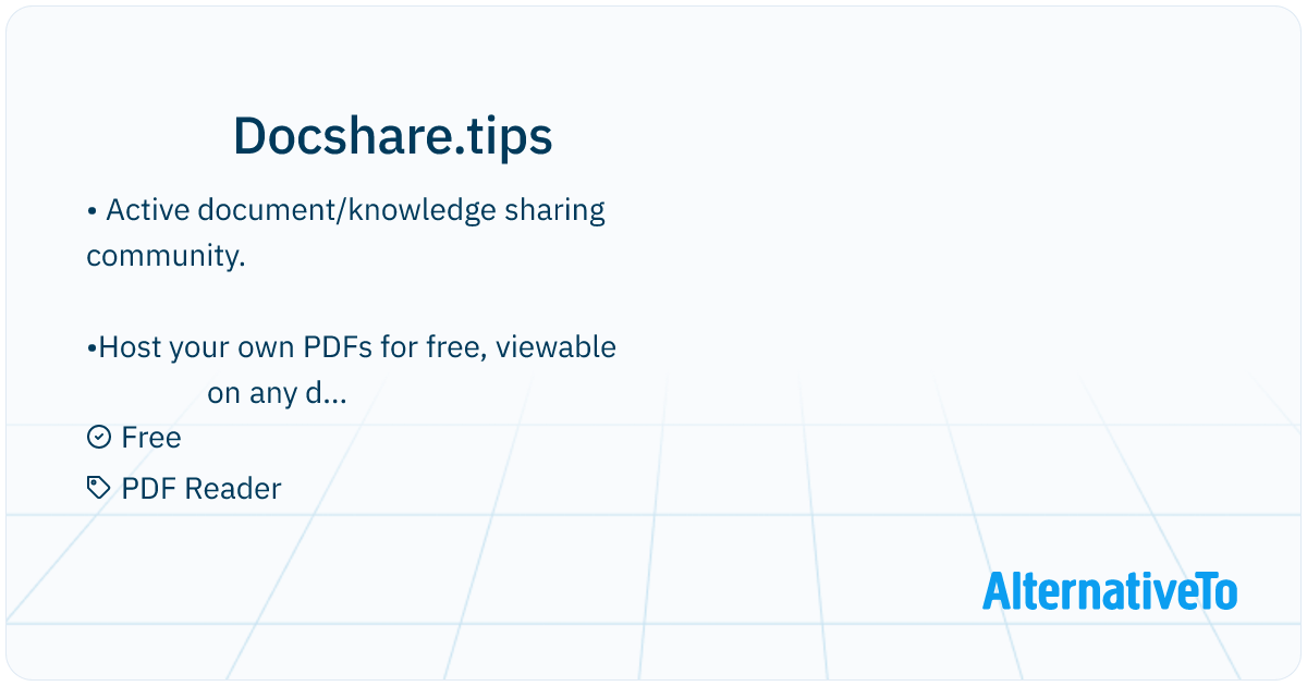 Docshare.tips: You can upload your documents | AlternativeTo