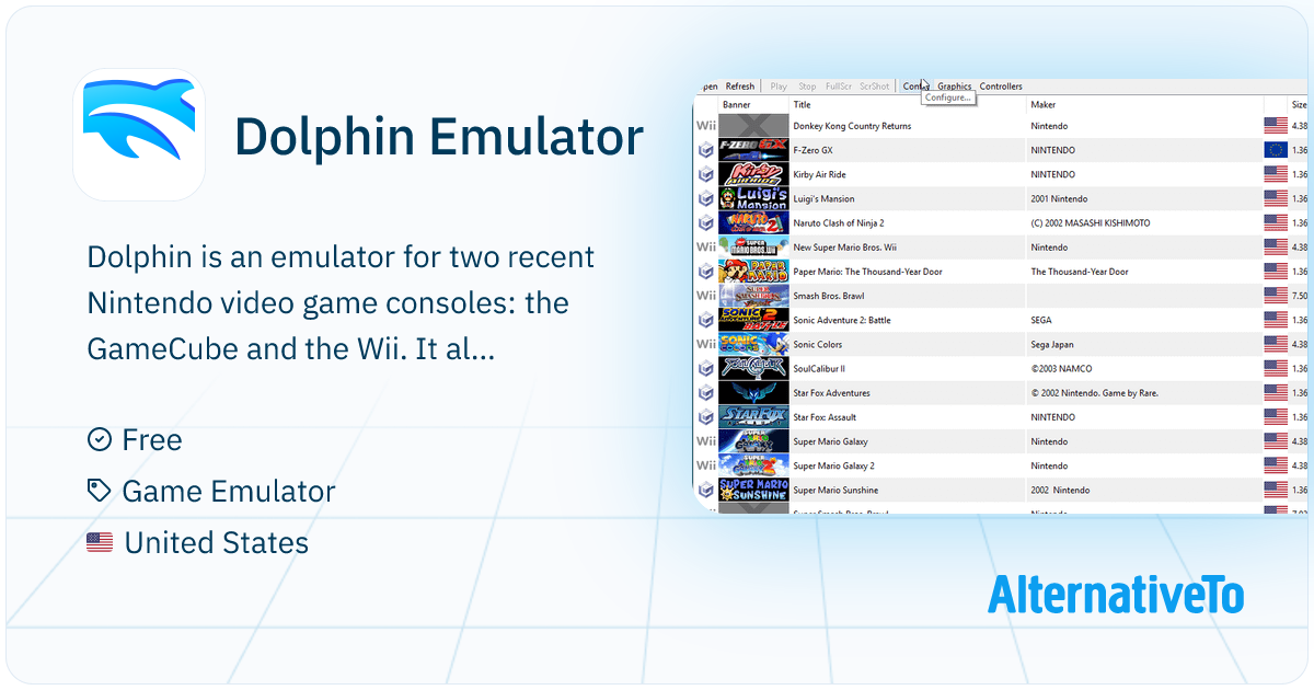 Dolphin Emulator: Dolphin is an emulator for GameCube and for Wii ...