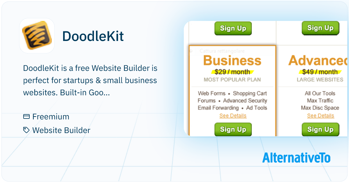 DoodleKit: Free Website Builder is perfect | AlternativeTo
